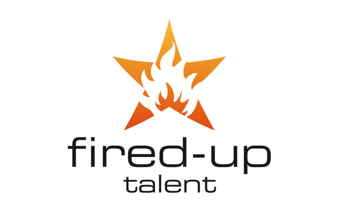 Fired Up Talent Logo Design - by Tinstar Design