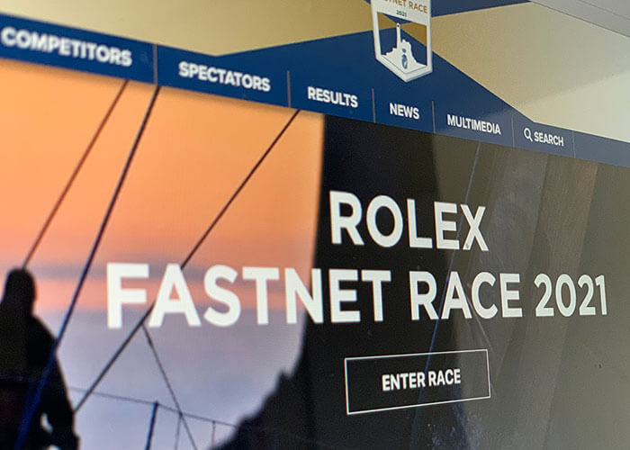 Rolex Fastnet Race - Website Design by Tinstar