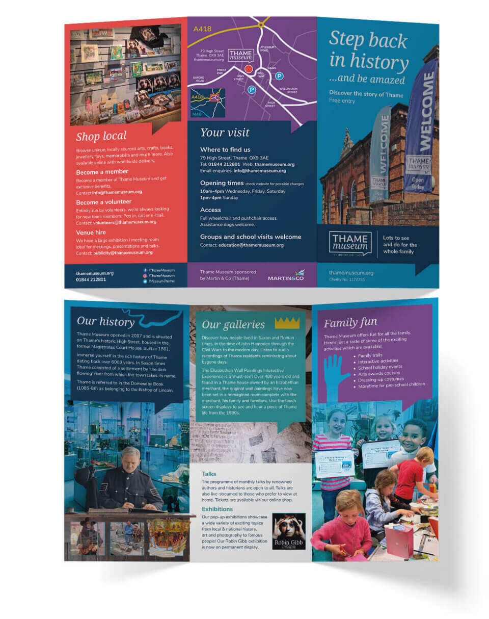 Thame Museum - Leaflet Design by Tinstar